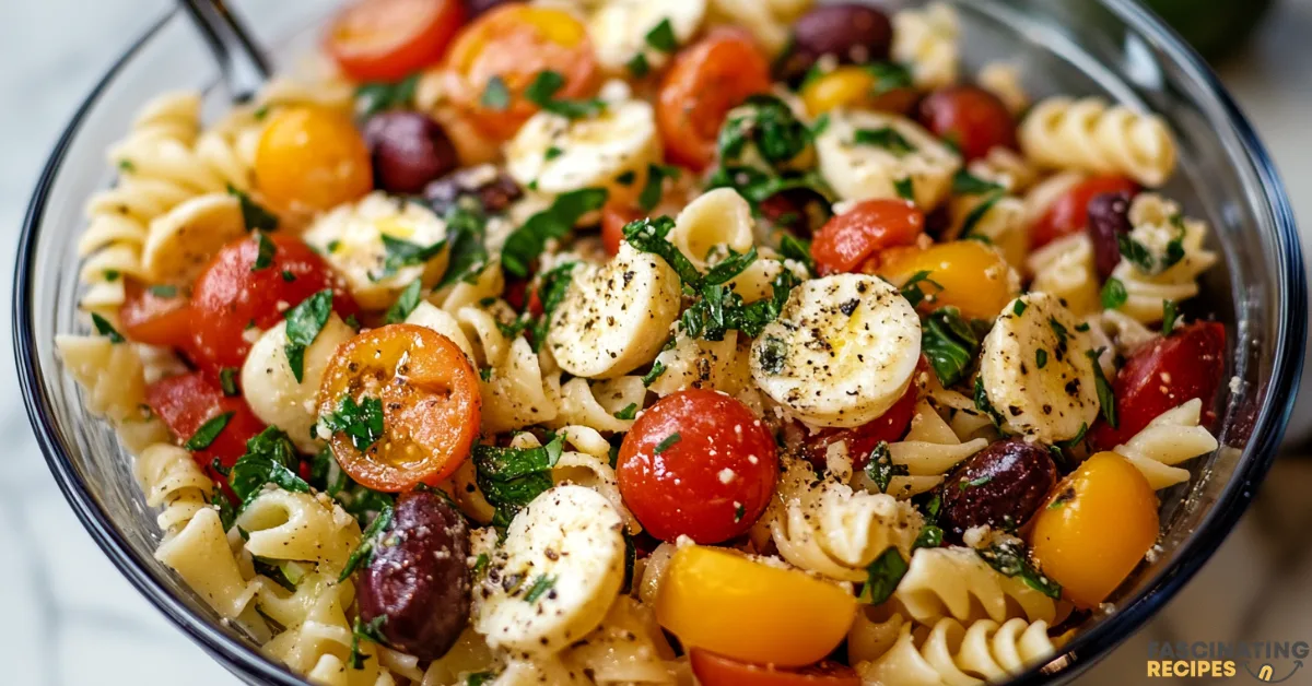 Easy Caprese Pasta Salad Recipe for a Quick Summer Meal
